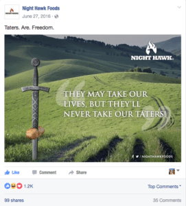 Night Hawk Frozen Foods - Envision Creative