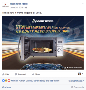 Night Hawk Frozen Foods - Envision Creative