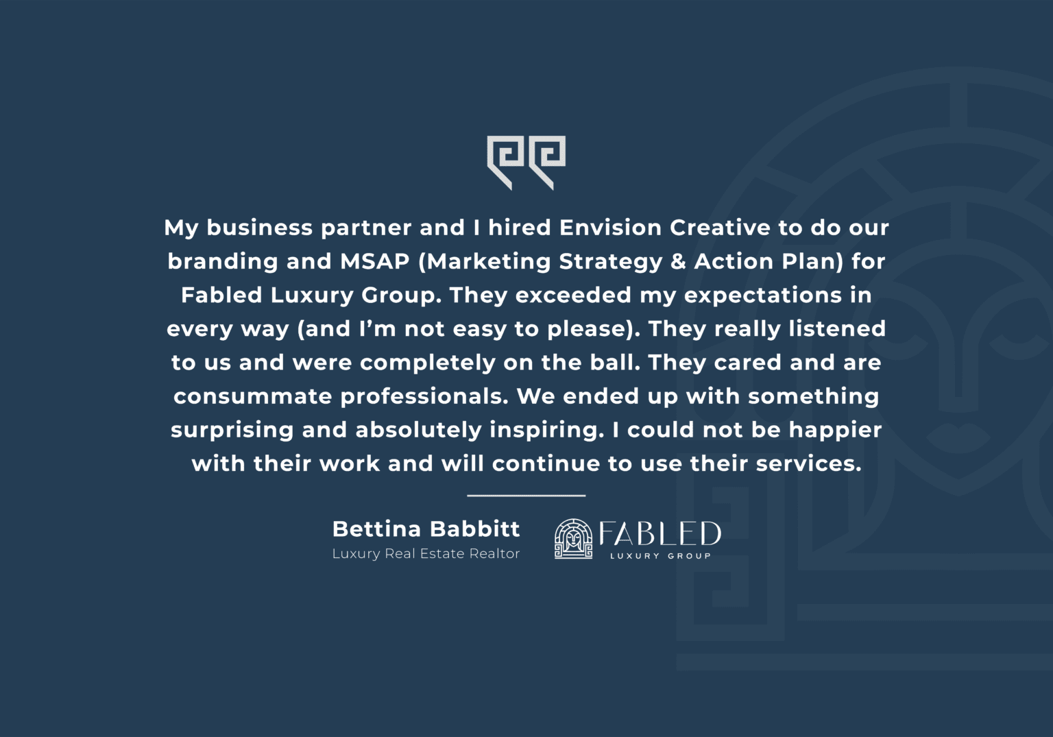 Fabled Luxury Group Case Study I Envision Creative